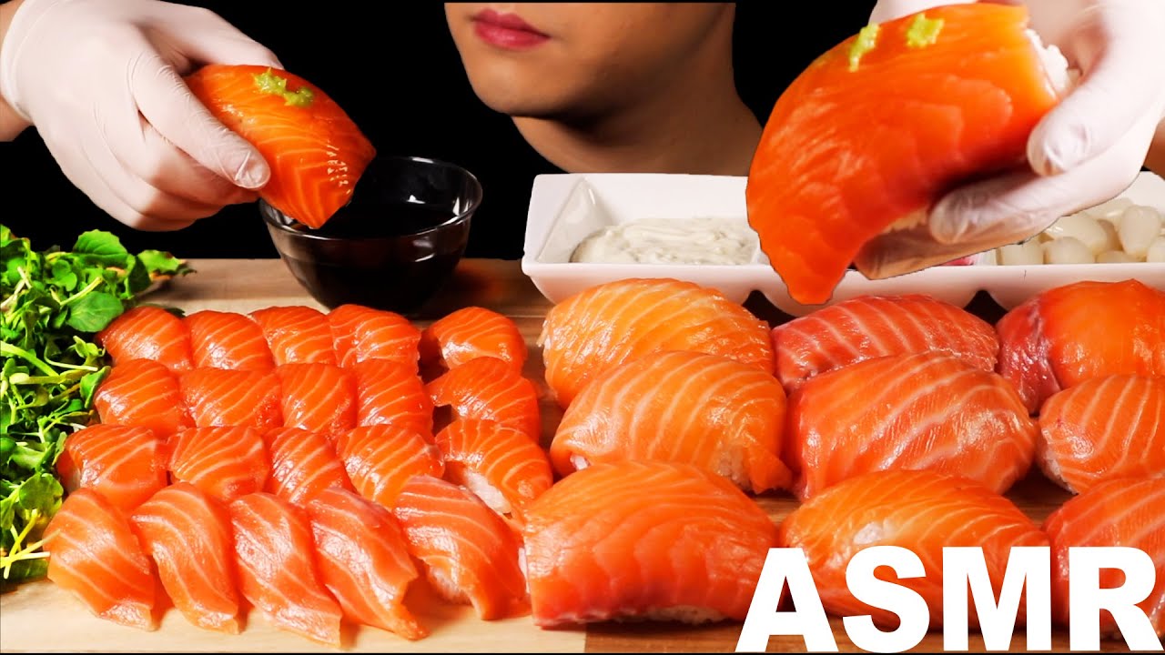 Asmr😍 Mukbang🍣 Giant Salmon🍣 Sushi Eating Sound Show 대왕연어 초밥 연어초밥 리얼