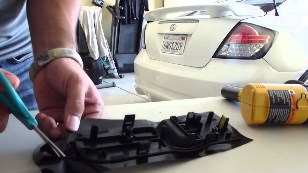 How to Vinyl Wrap Your Interior/ On a Scion TC - YouTube