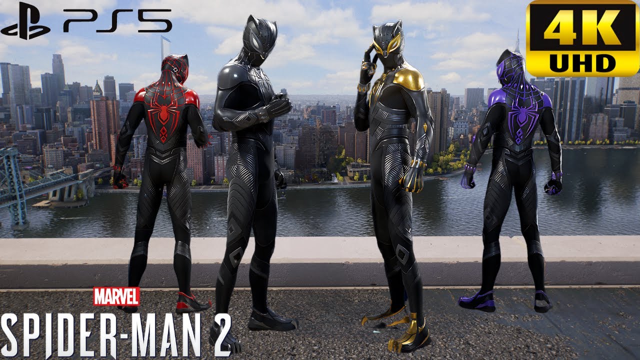 Satisfying web swinging tricks with Wakanda Forever Suit Spider-Man 2 ...