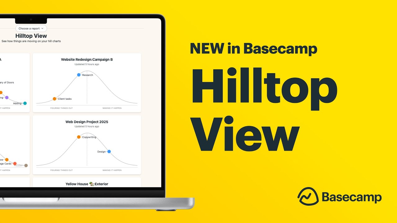 New in Basecamp: View all your Hill Charts at one time - YouTube