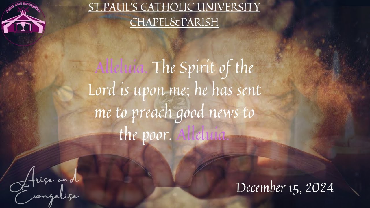 LIVE CATHOLIC 11:30AM | THIRD SUNDAY OF ADVENT (GAUDETE SUNDAY), YEAR C ...