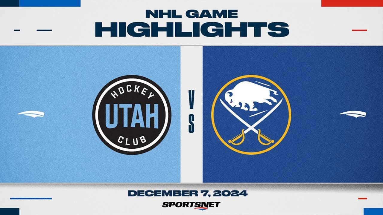 NHL Highlights | Utah HC vs. Sabres - December 7, 2024 - YouTube