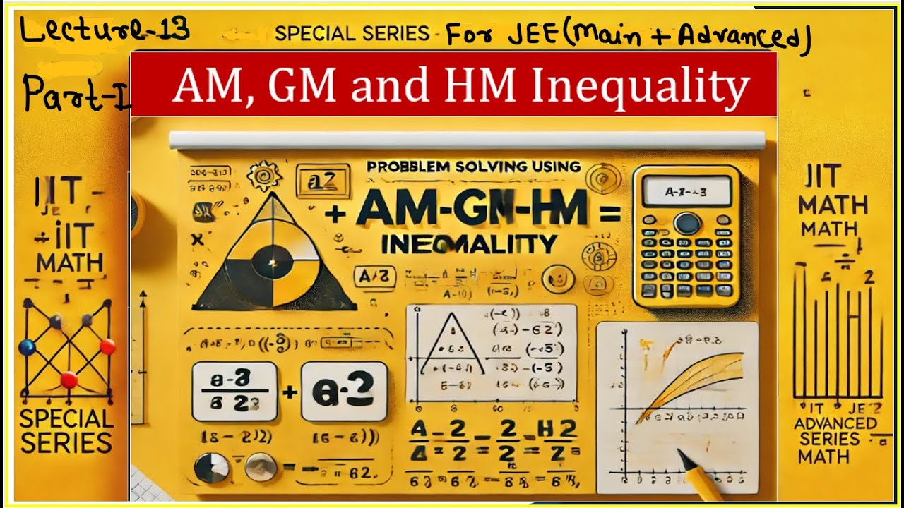 🔥Lecture-13 AM-GM-HM Inequality Explained For JEE Main & Advanced ...