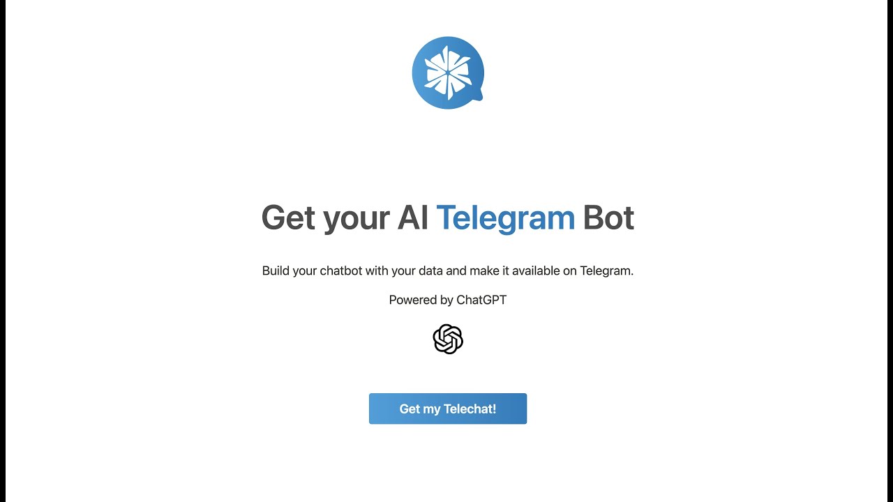 Introducing Telechat: Your Custom Telegram Chatbot - YouTube