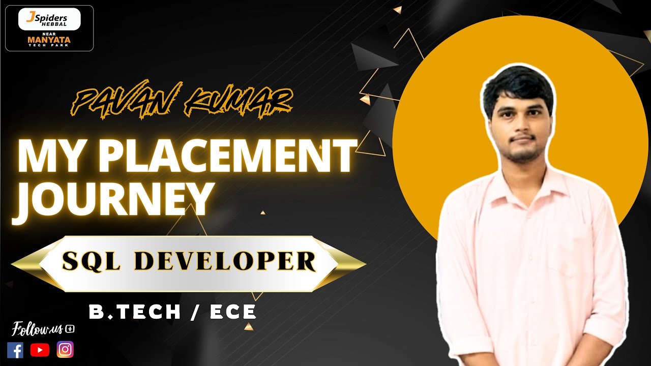 Watch Pavan Kumar shares his inspiring journey of landing his dream job as an SQL developer ...