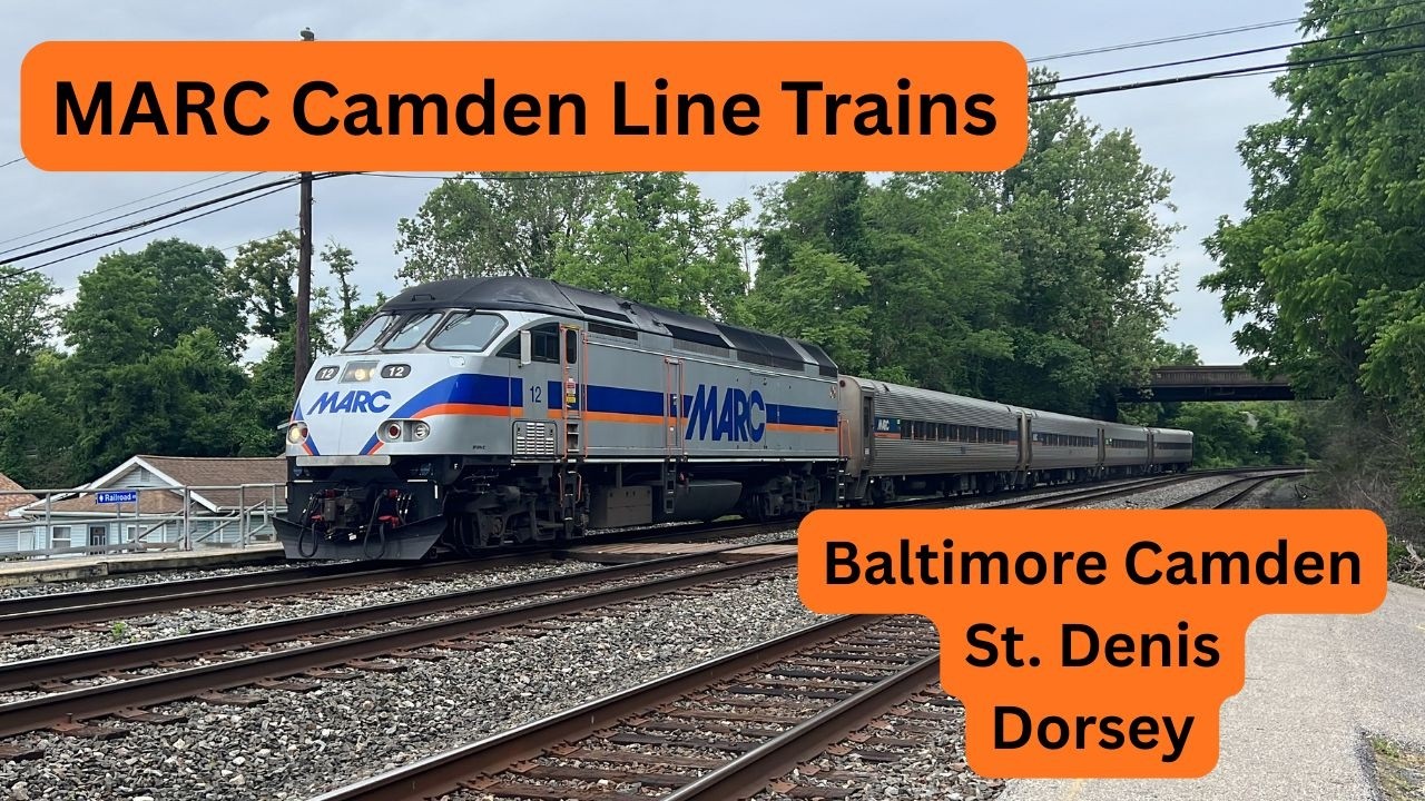MARC Camden Line Trains Compilation - YouTube