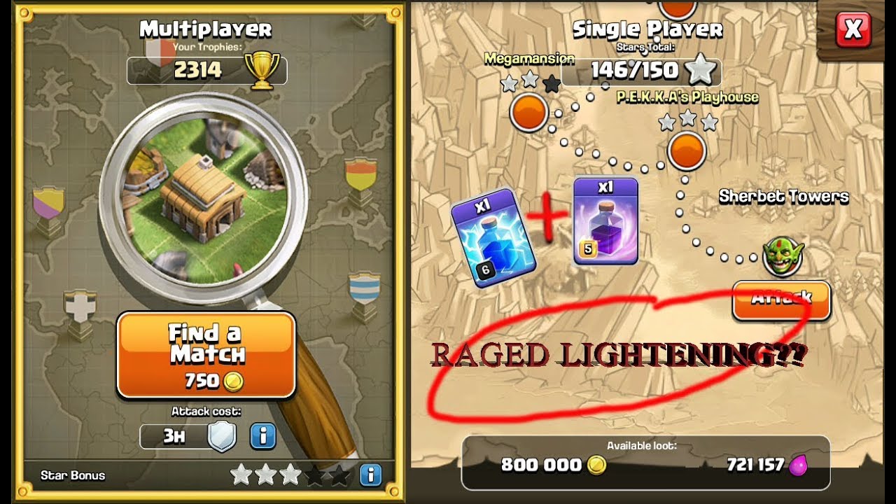 Rage spell+ lightening spell = Raged lightening?? - YouTube