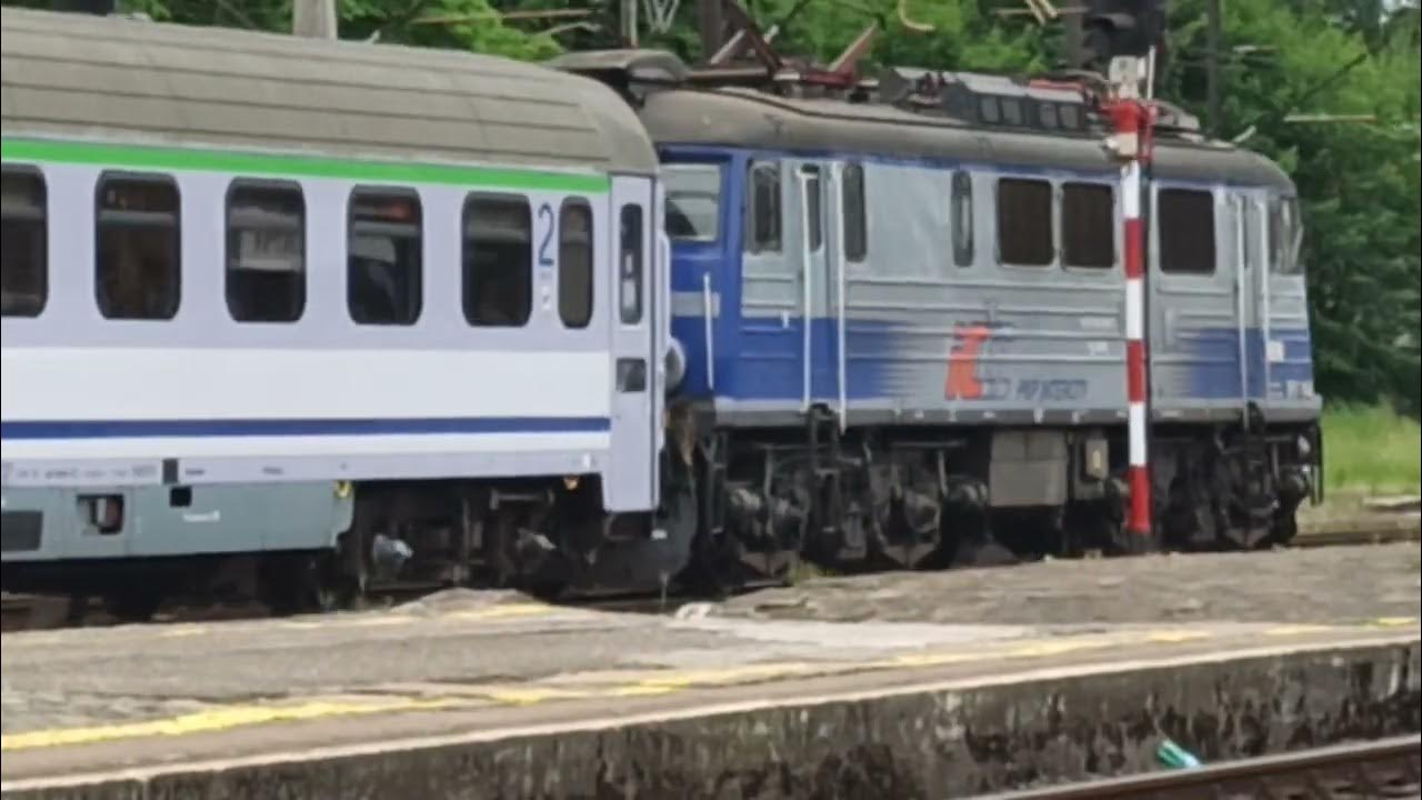 Odjazd pociągu IC Malczewski EP07 1045 z Piły do Kołobrzegu. - YouTube