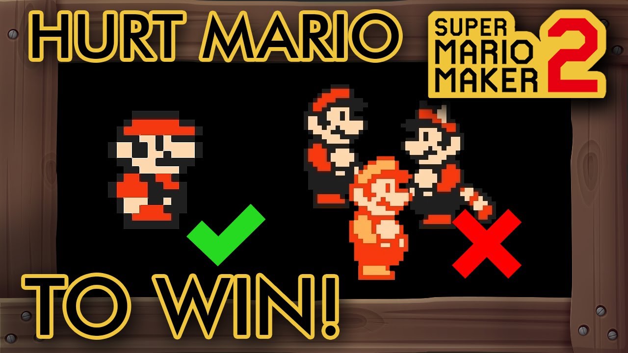 Super Mario Maker 2 - Hurt Mario to Beat This Level - YouTube
