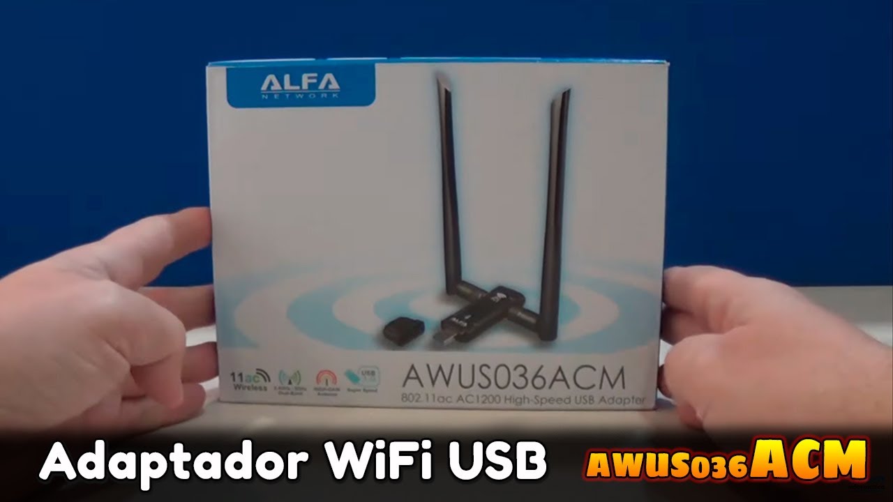 Adaptador WiFi USB AWUS036ACM chipset Mediatek (Ralink) MT7612U 📶 Dual ...