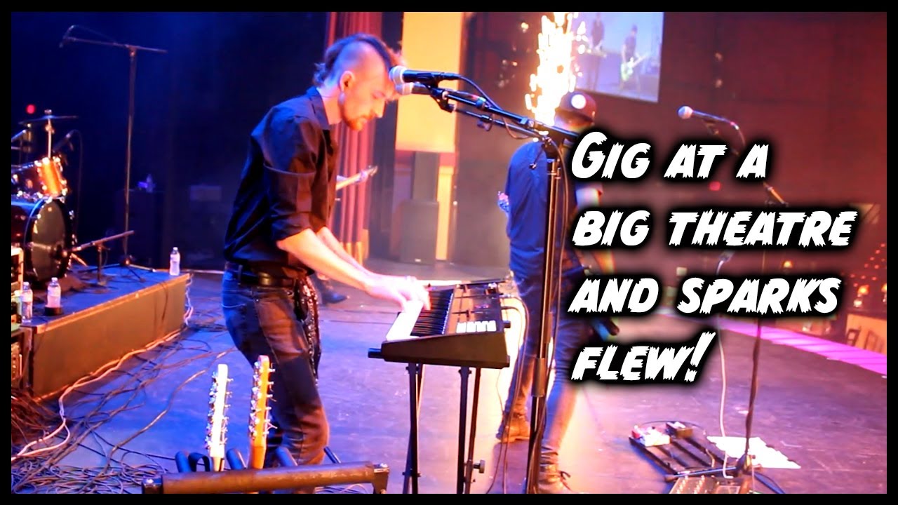 Played a huge theatre with an 80's cover band! (Gig Vlog) - YouTube