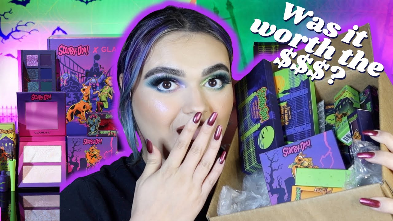 NEW! SCOOBY DOO X GLAMLITE FULL COLLECTION REVIEW & SWATCHES - YouTube