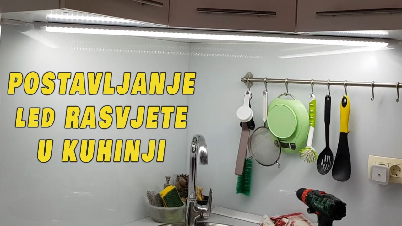 How to Install a LED Lamp in the Kitchen - YouTube