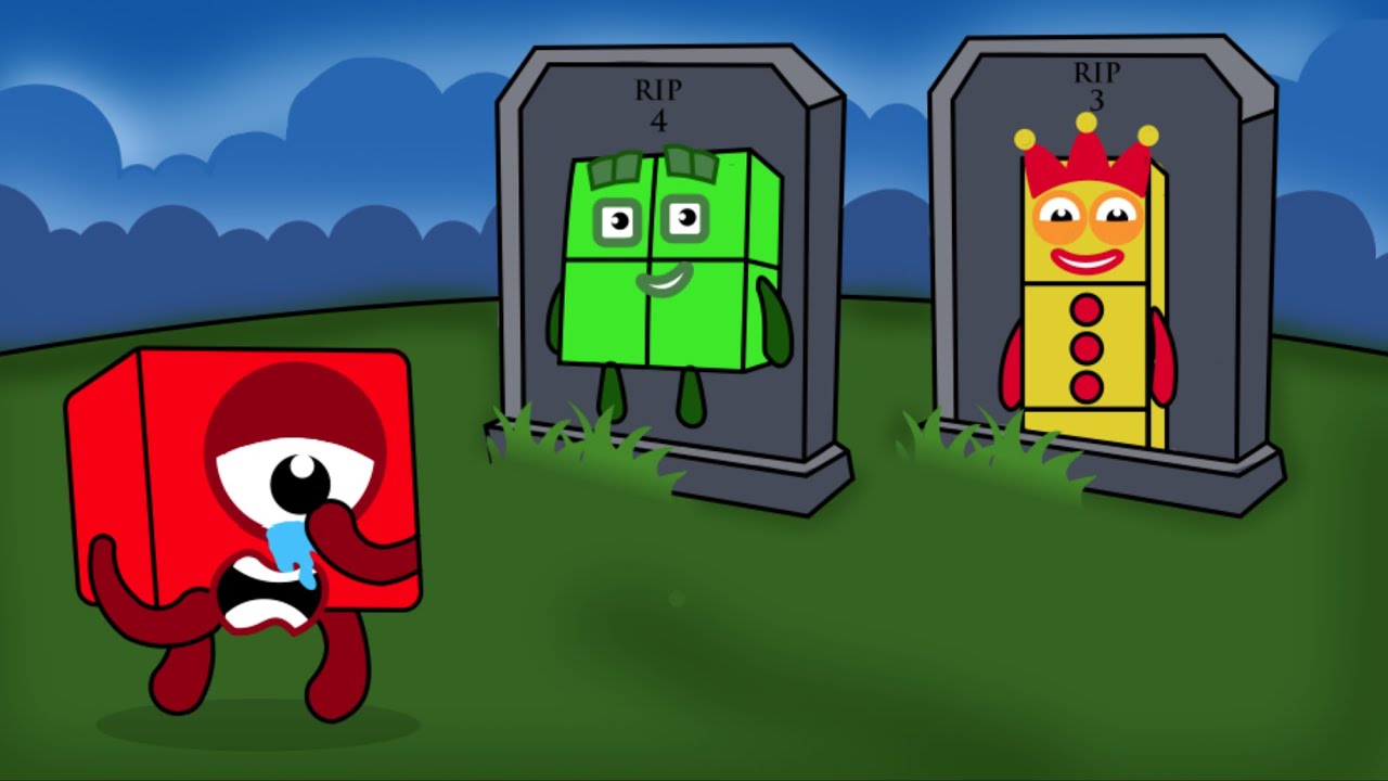 numberblocks 4 and 3, I don't want to be alone in this world - Coloring ...