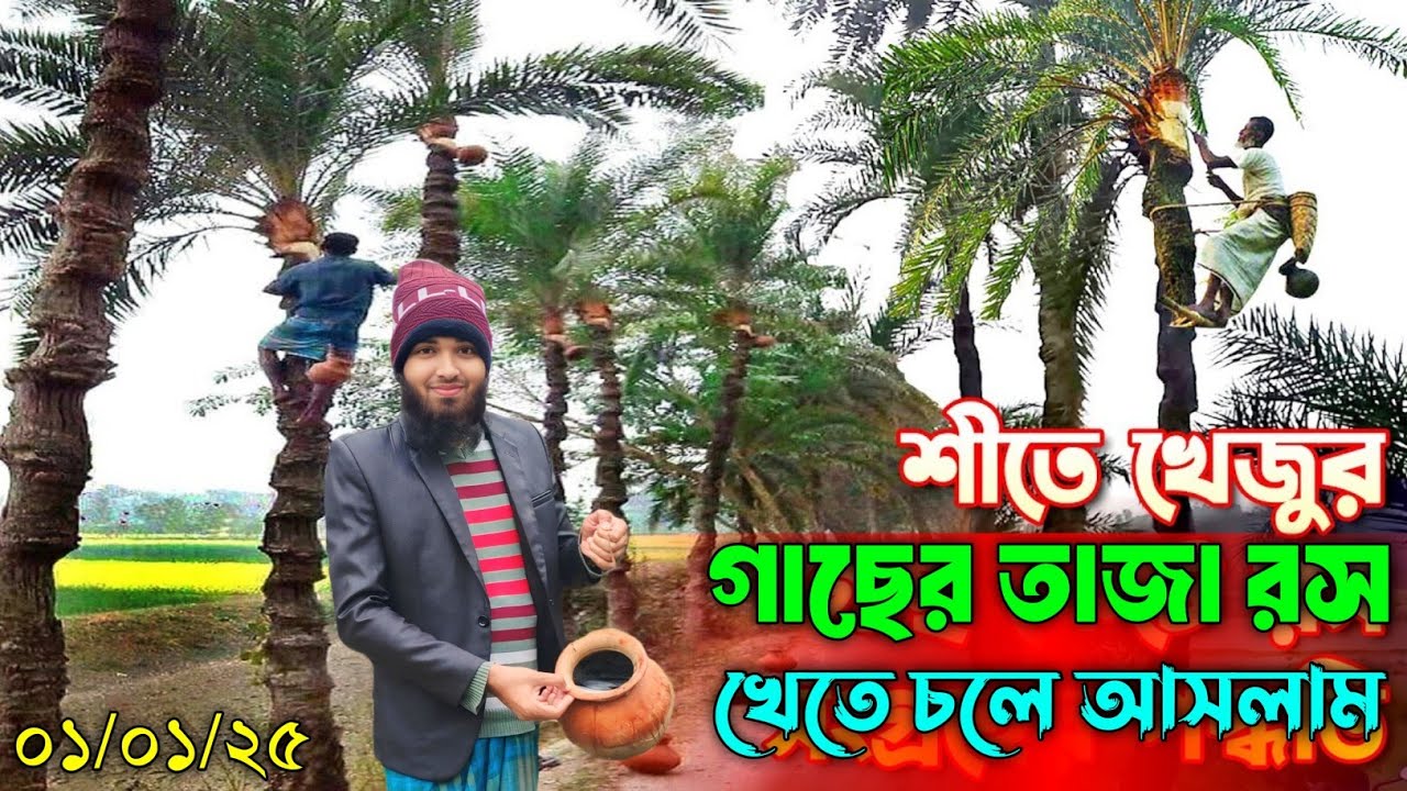 শীতে খেজুর গাছের রস খেতে চলে আসলাম 😋 ওঝারপাড়া গাজীপুর || Khejurer Rosh ...