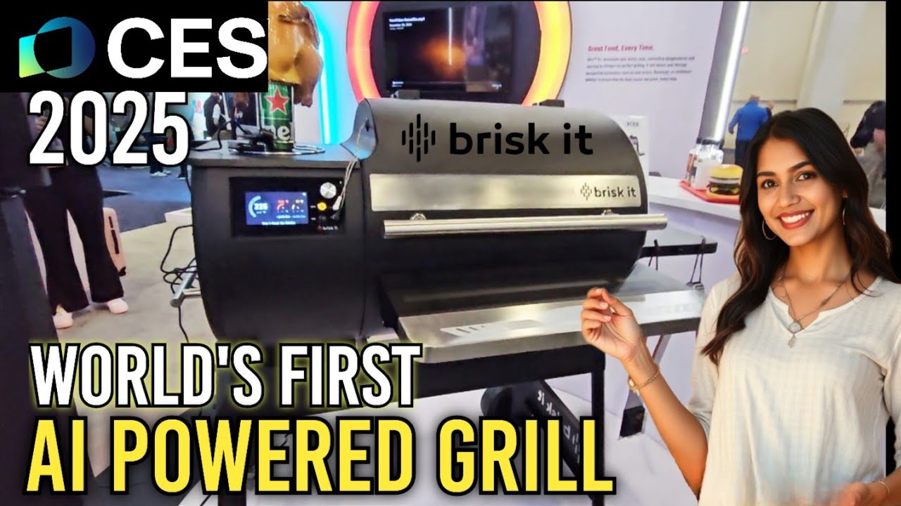 World's First AI Powered Grill by Brisk It - CES 2025 - YouTube