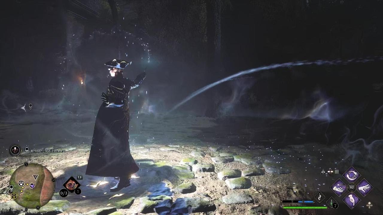 Hogwarts Legacy | Ancient magic trace puzzle solution (Brocburrow) PS5 ...