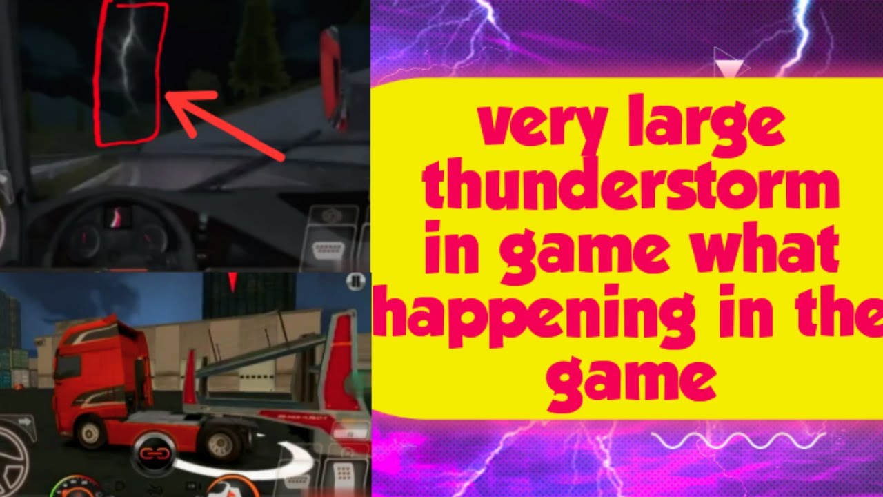 Very large thunderstorm in game| amazing| my new video| best of games ...