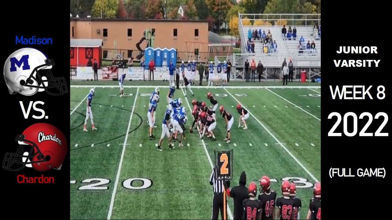 Junior Varsity - Madison Blue Streaks vs. Chardon Hilltoppers - 2022 ...