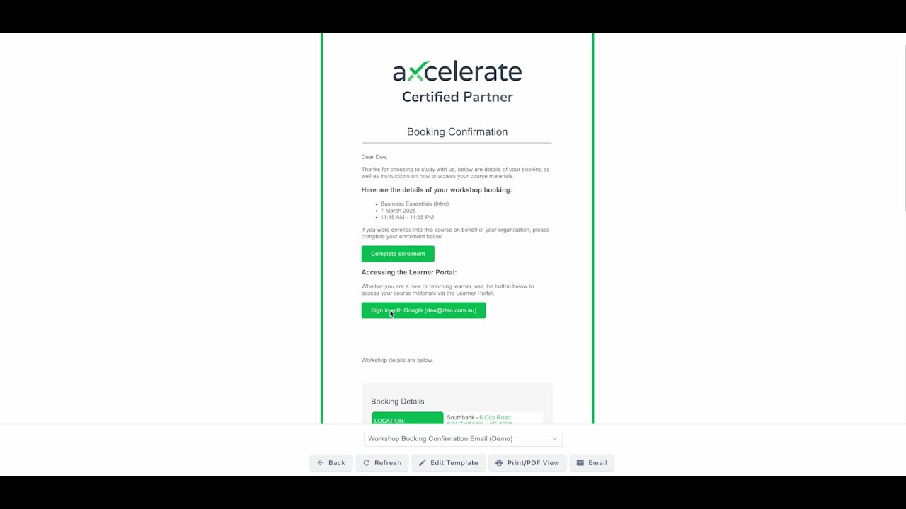 Booking Confirmation Emails Template Setup Tutorial - YouTube