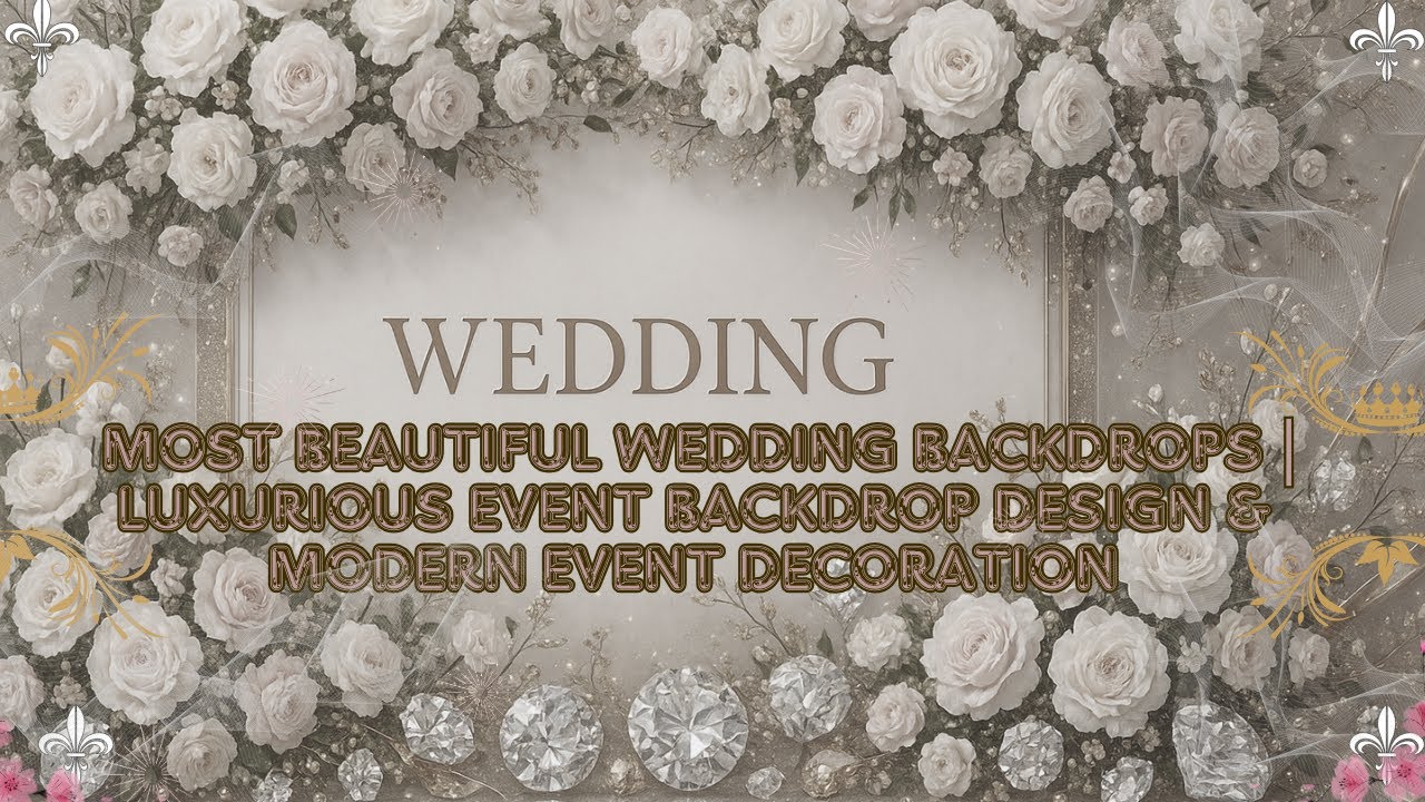 Most Beautiful Wedding Backdrops | Luxurious Event Backdrop Design ...