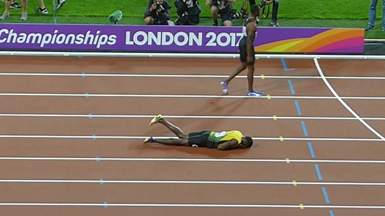 12/08/17 - London 2017 - Men's 4 x 100m relay final - Usain Bolt (1080p ...
