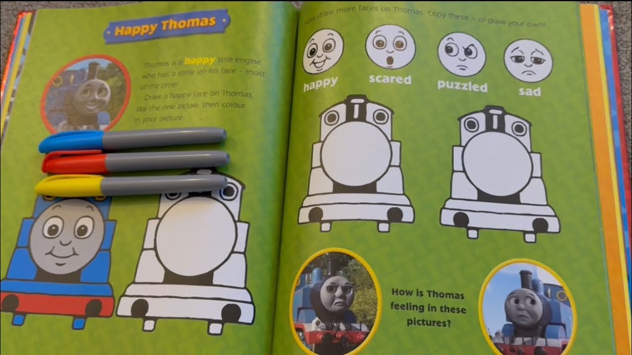 Thomas & Friends Annual 2009 - Happy Thomas - Family Fun Activity - YouTube