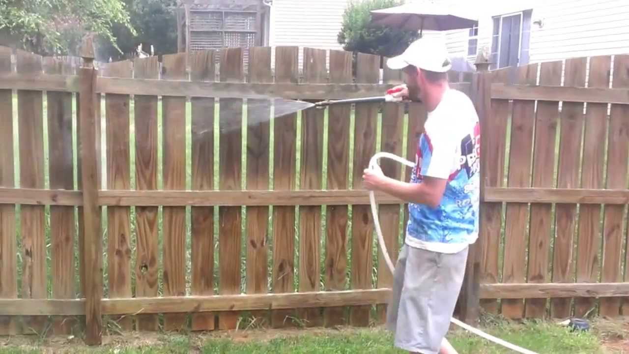 Fence SoftWashed By Precision Pro Wash - YouTube