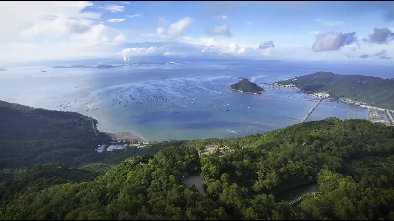 Nan trees stand tall with smart power facilities amid lucid waters and ...