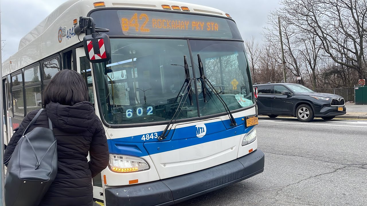 MTA NYCT: Onboard Ride 2011 XD40 #4843 On The B42 Canarsie Pier To ...