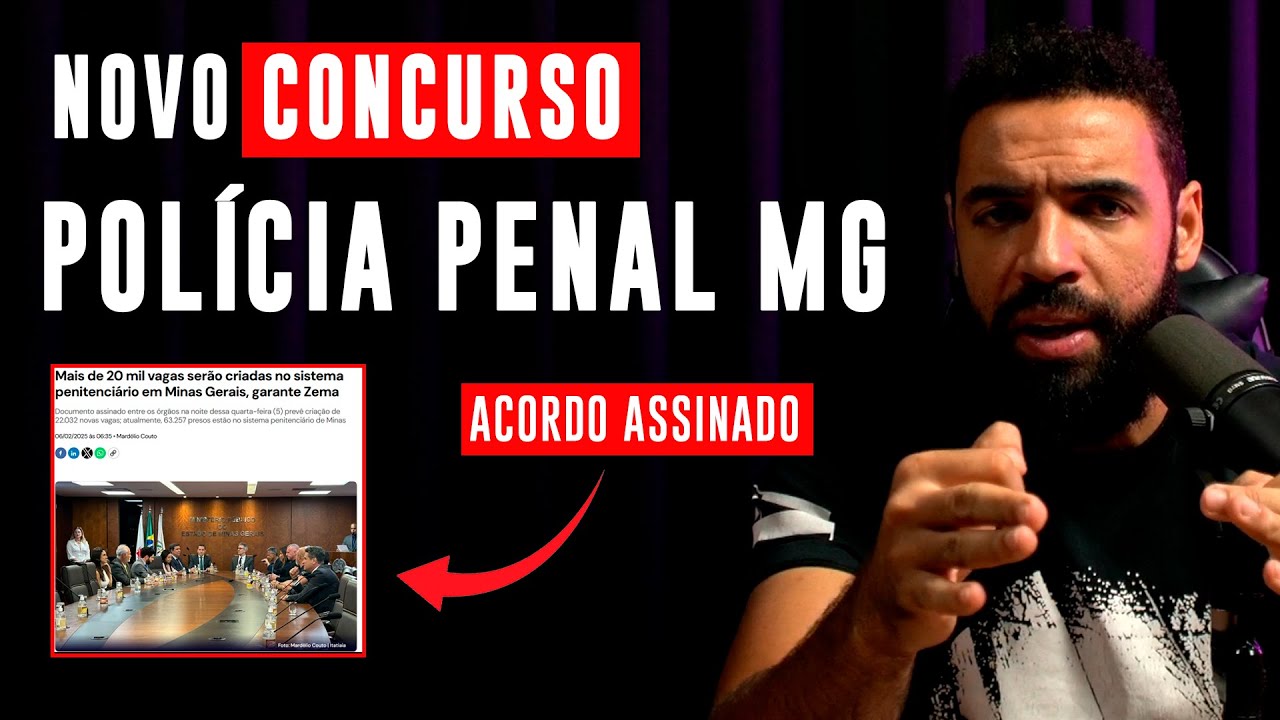 Novo Concurso Polícia Penal MG 2025! Edital em Breve! 📢 - YouTube