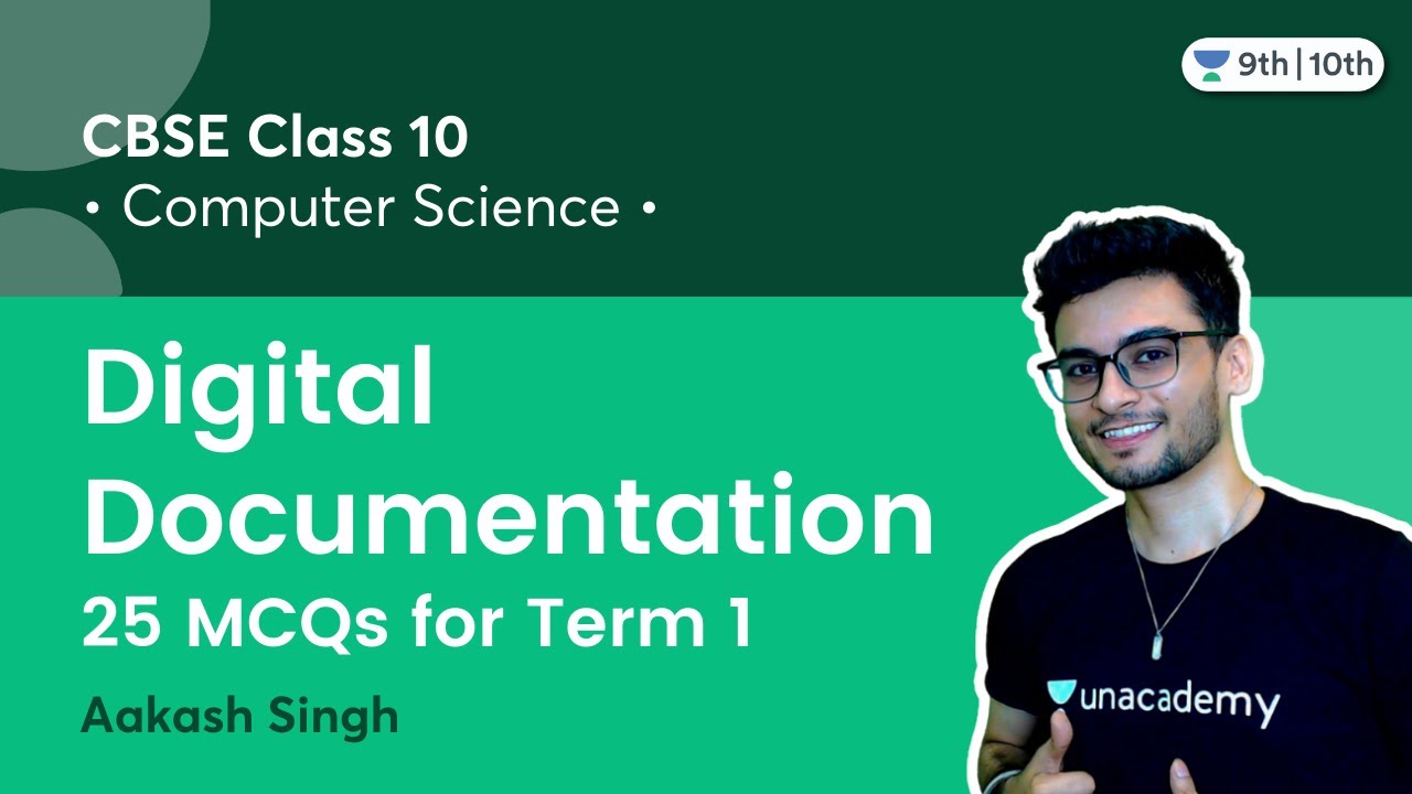 Class 10: Digital Documentation | 25 MCQs for Term 1 | Unacademy Class ...