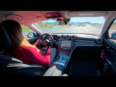 Girl driving Luxury Car ASMR 🤑 | Relaxing drive through highway and city views