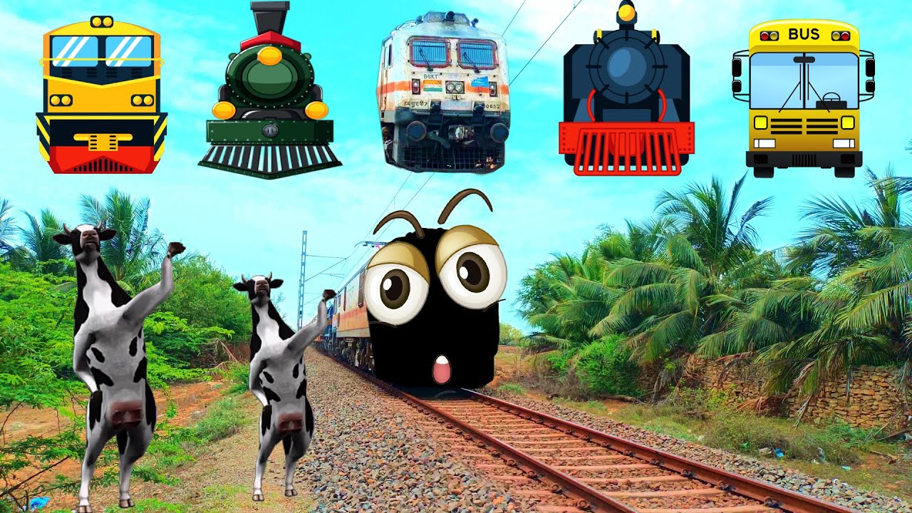 funny train very nice face super youtube video | funny vehicle train ...