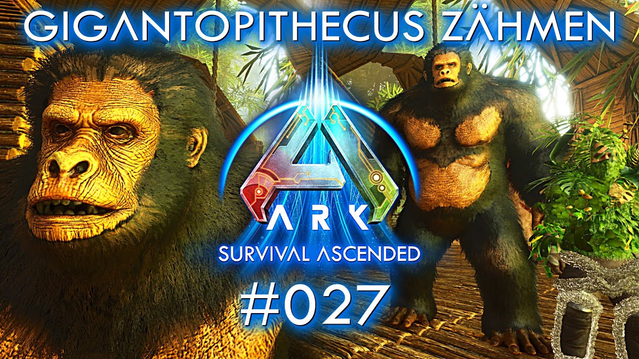 Ark: Survival Ascended Gigantopithecus Tame ASA deutsch gameplay - YouTube