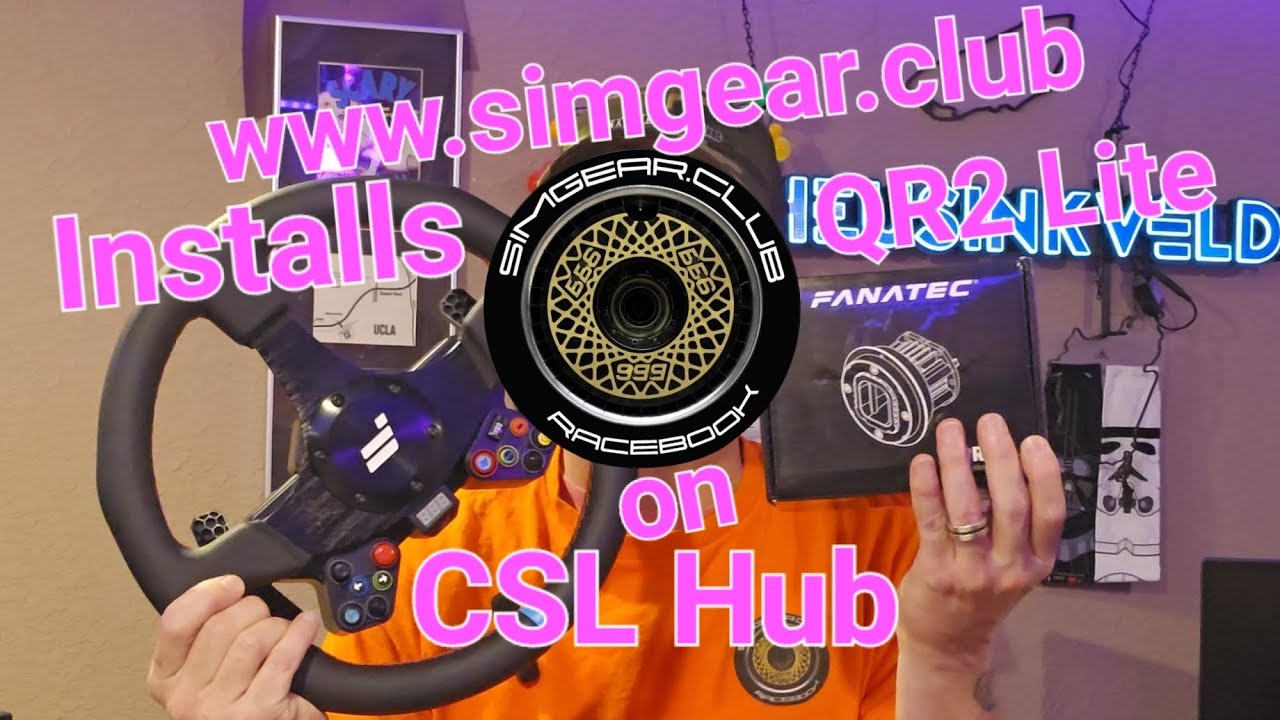Fanatec QR2 Lite Installed on CSL Hub with www.simgear.club - YouTube