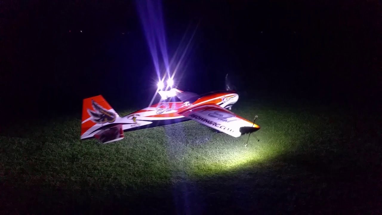 Ryan Mowery Night Flying The Redwing 100cc Slick At 2016 Joe Nall - YouTube