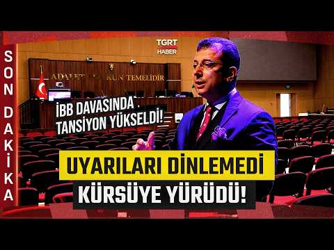 İBB Davasında Tansiyon Yükseldi! Kürsüye Yürüyen Ekrem İmamoğlu’nu Hakim Uyardı – TGRT Haber