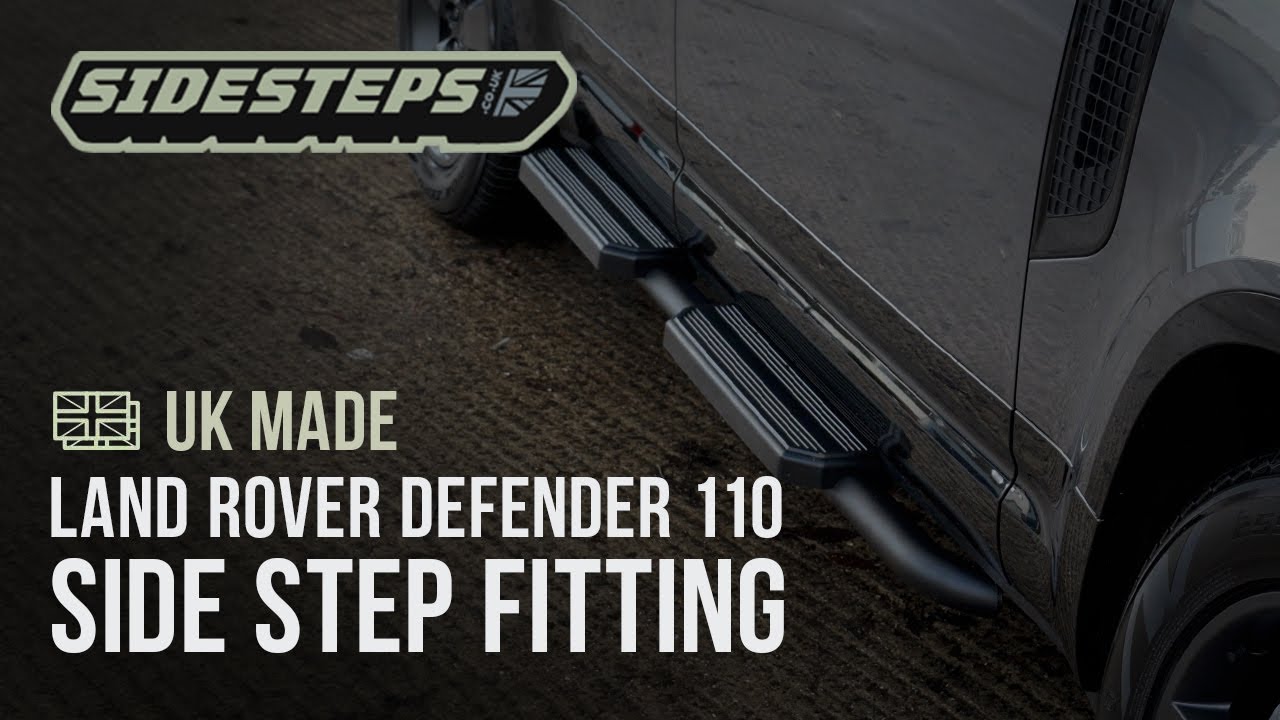 SIDESTEPS FITTING - LAND ROVER DEFENDER 110 (L663) | SIDESTEPS.CO.UK ...