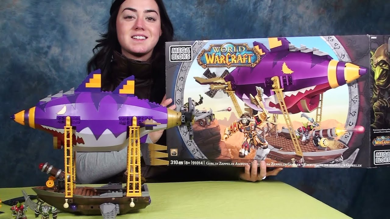 MegaBloks World of Warcraft Goblin Zeppelin Ambush LEGO Compatible ...