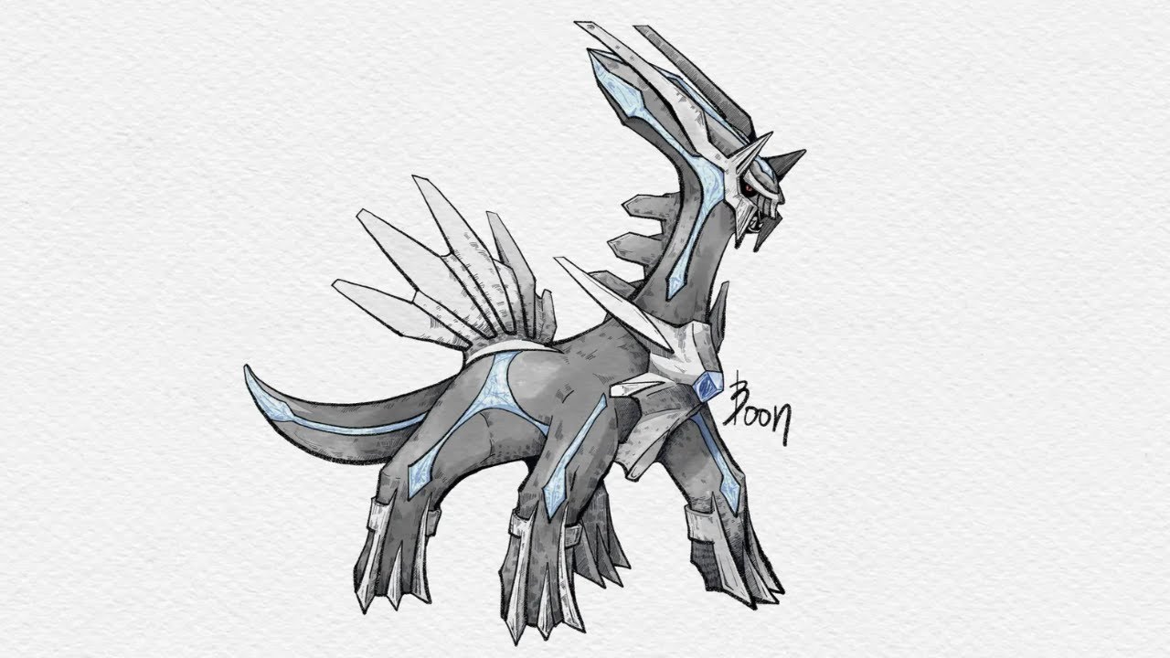 [포켓몬] 디아루가 그리기 | How to draw Dialga - YouTube