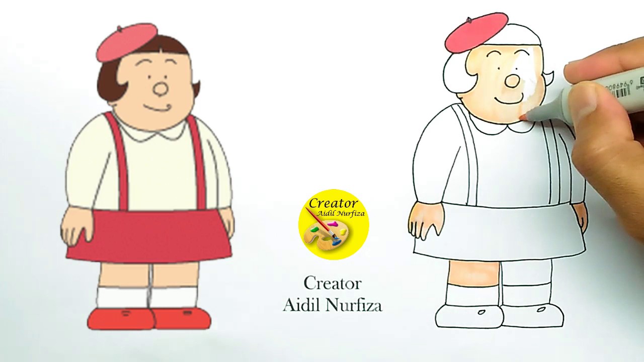 Drawing Jaiko Young of Giant Takeshi from Doraemon Movie - YouTube