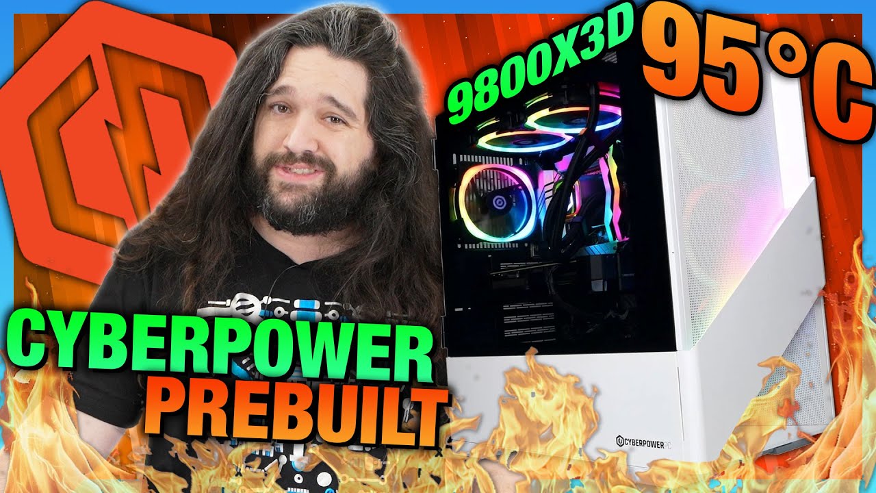 Cyberpower, Please Stop: 95°C 9800X3D Pre-Built Gaming PC Review - YouTube
