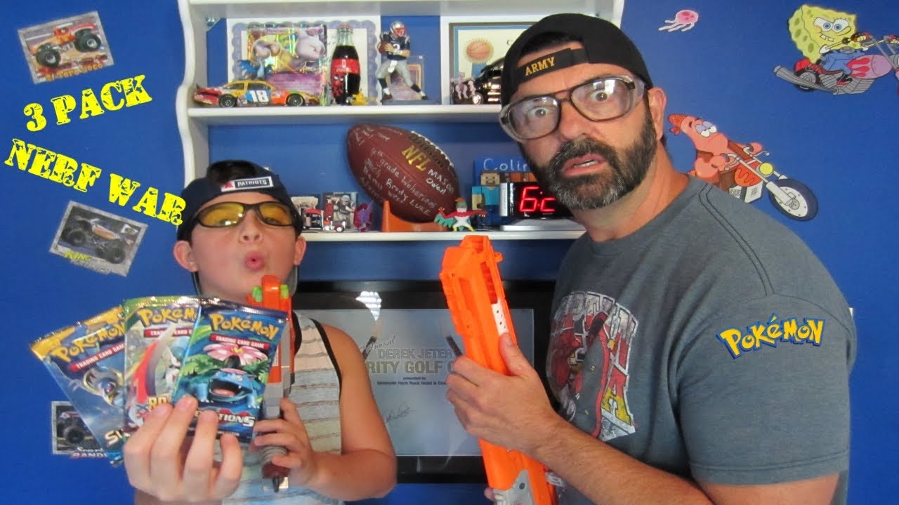 3 Packs a Day for Viewer Display and a mini Nerf War - YouTube