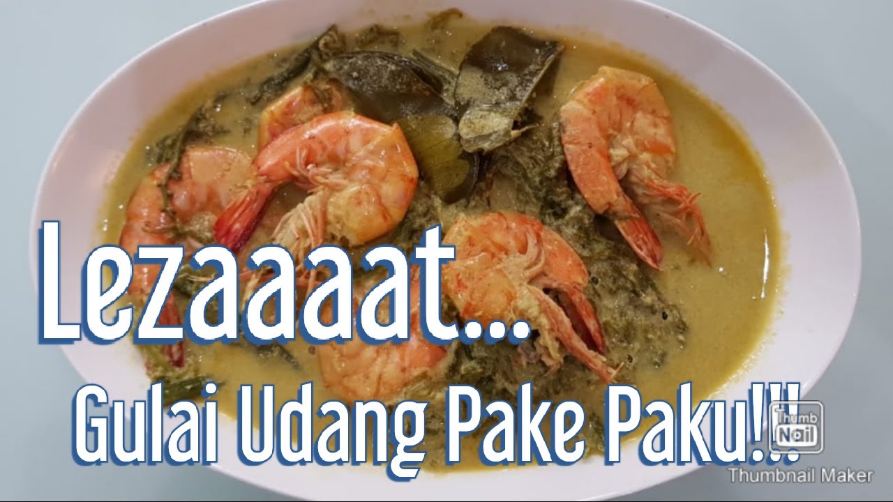 Udang Gulai Pakis | Udang Gulai Paku | Masakan Riau - YouTube