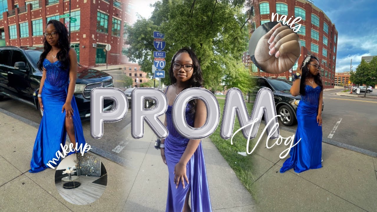 PROM VLOG 2k25 | hair, makeup, grwm, etc - YouTube