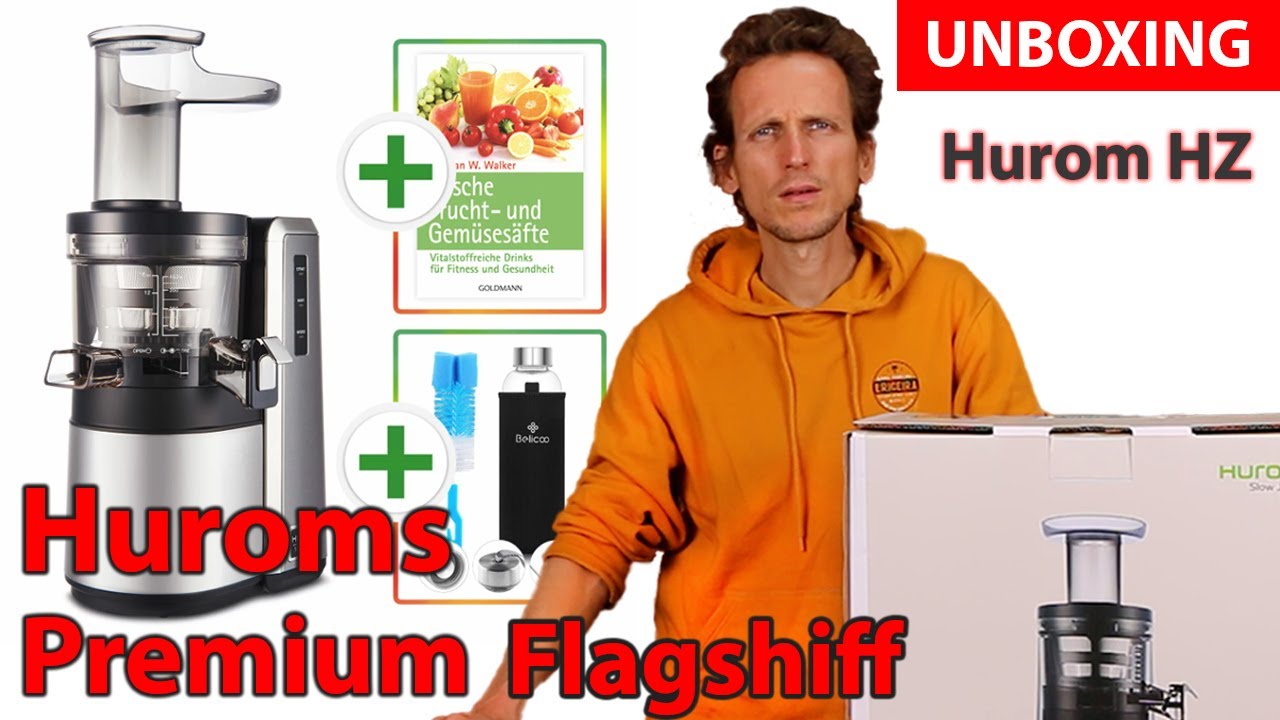 Hurom HZ (H25) Entsafter, Slow Juicer, Saftpresse 3. Generation - YouTube