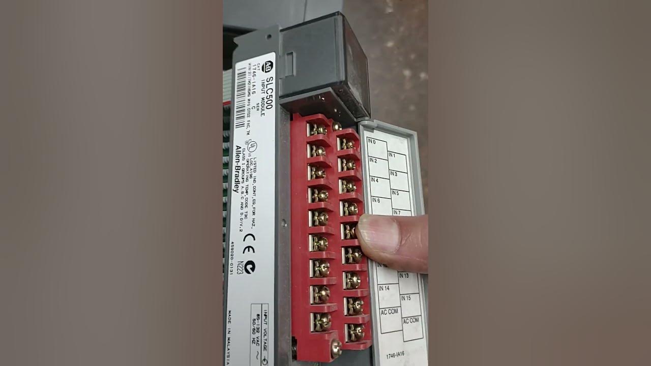Replacing Input Output Card without removing the Wires only the Terminal Block PLC, Allen ...