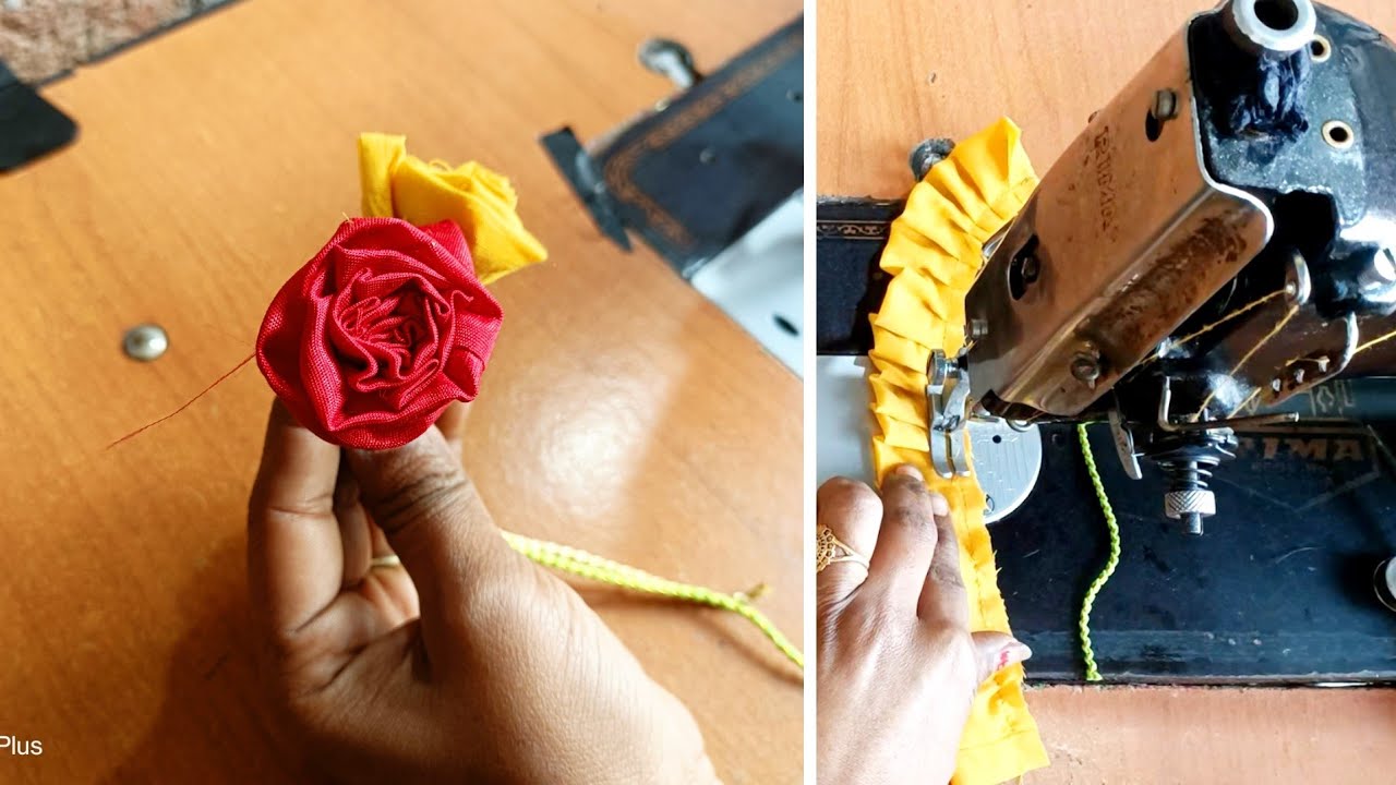 Simple And Beautiful Blouse Flower Latkan Designs Cutting And Steaching ...