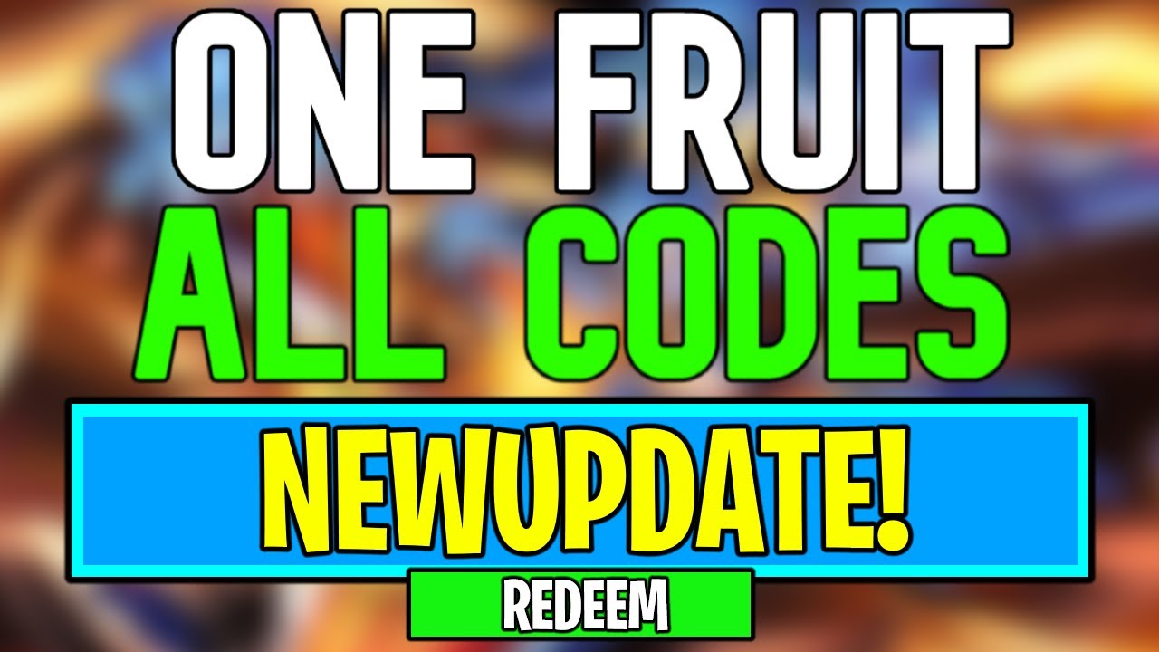 New ONE FRUIT Codes | Roblox ONE FRUIT Codes (August 2024) - YouTube